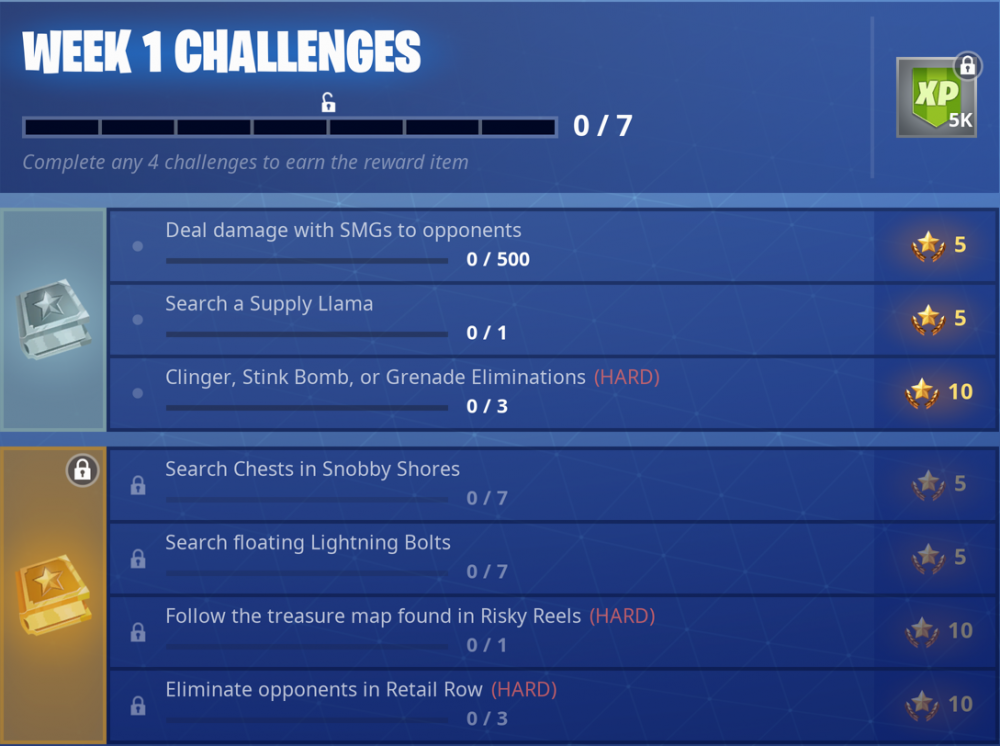 Fortnite Season Five: Week One Challenges guide – XBLAFans