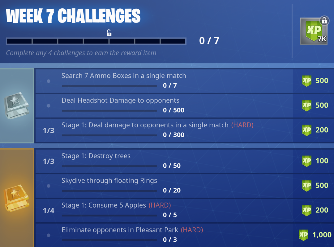 Fortnite Season Six: Week seven challenges guide – XBLAFans